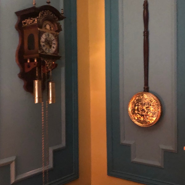 Antique Vintage Zaanse Wall Clock Zaandam Dutch RARE 1 Day Holland ...