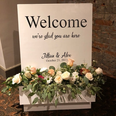 DIY Tutorial Flower Box Welcome Sign Picture and Text Instructions ...