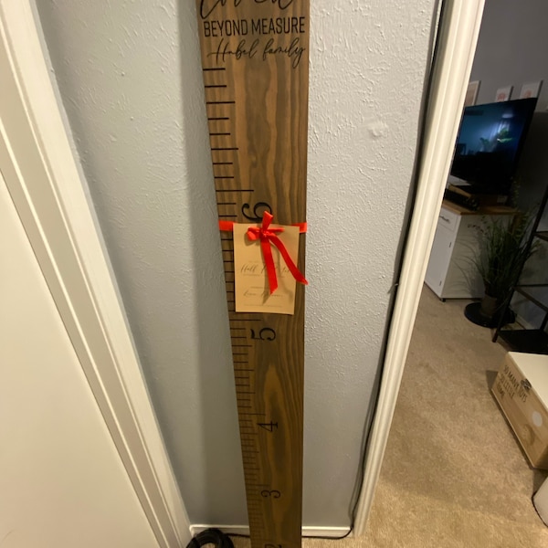 Loved Beyond Measure Growth Chart – Personalized Wooden Height Ruler ...