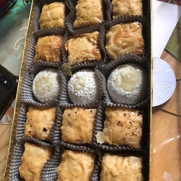 Assorted Baklava & Maamoul Package, Sampler Baklava Package, Mixed ...