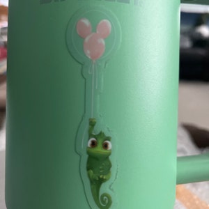 Pascal Mickey Balloon Rapunzel Tangled Transparent Laptop Stickers ...