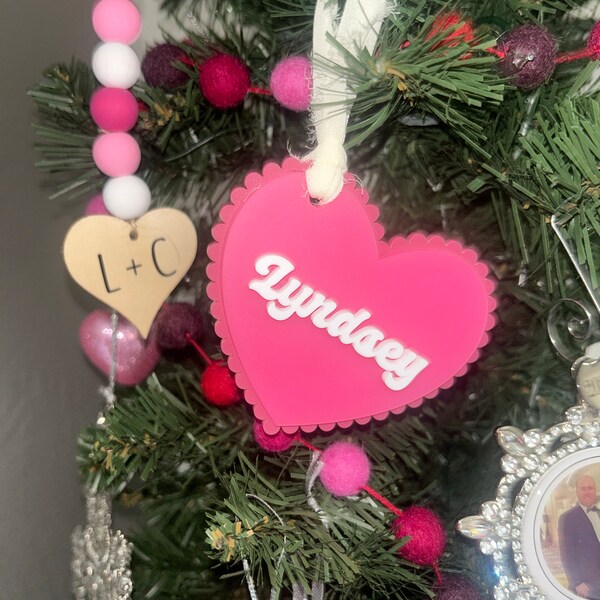 Scallop Heart Tag Heart Tag Valentine’s Basket Tags Valentine’s Day ...