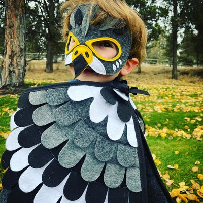 Falcon Costume Set 3 Piece / Fierce Mask, Tail and Fast Wings ...