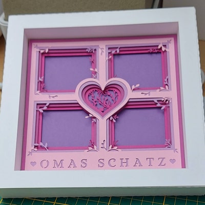 3D This is Us Family Heart Shadow Box With Custom Names, Family Tree ...