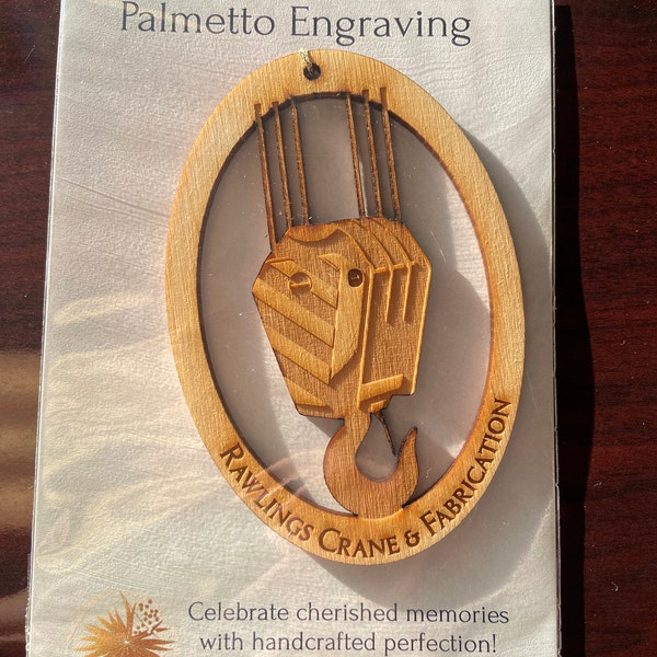 Personalized Crane Hook Ornament - Crane Operator Gifts - Heavy ...