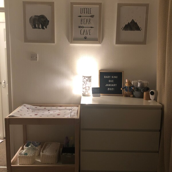 Little Bear Cave Print | Rustic Nursery Art | Nursery Decor | Nursery ...