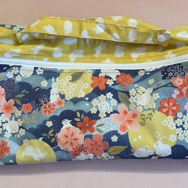 Wet Bag in Stacked Books Fabric - 7 Sizes to Choose From XS to Hanging ...