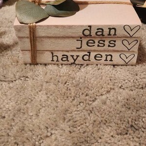 Personalized Custom Book Decor, Personalized Family Books, Personalized ...