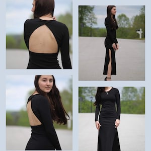 Open Back Midi Dress Digital PDF Sewing Pattern option for - Etsy