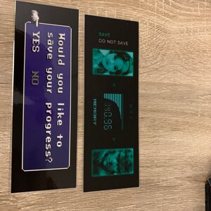 Final Fantasy Bookmark would You Like to Save Your - Etsy