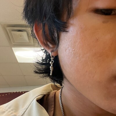 One Double Stick Dangle Stick Earring Male Stick Dangle Stick Long ...