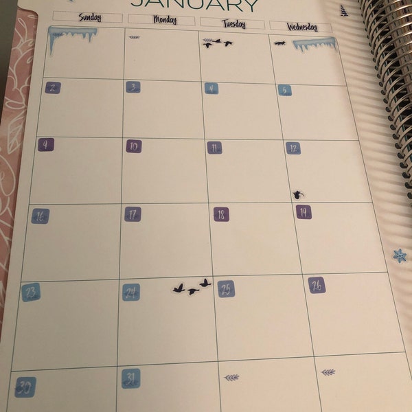 February Bullet Journal Sticker Sheet - Basics - Valentine Themed ...