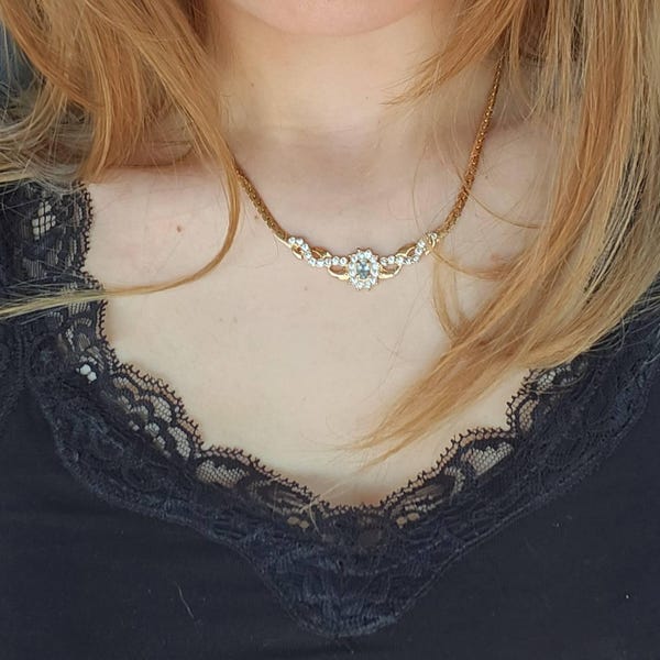 Vintage 14K Gold Plated Cuban Link Chain Necklace, 1980s Heavy Gold ...