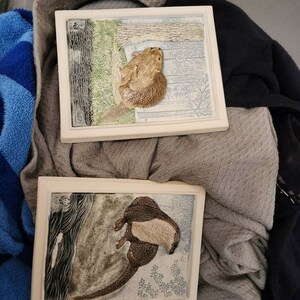 AJL Giftware Stoke on Trent England Labordor Dogs Porcelain Vintage ...