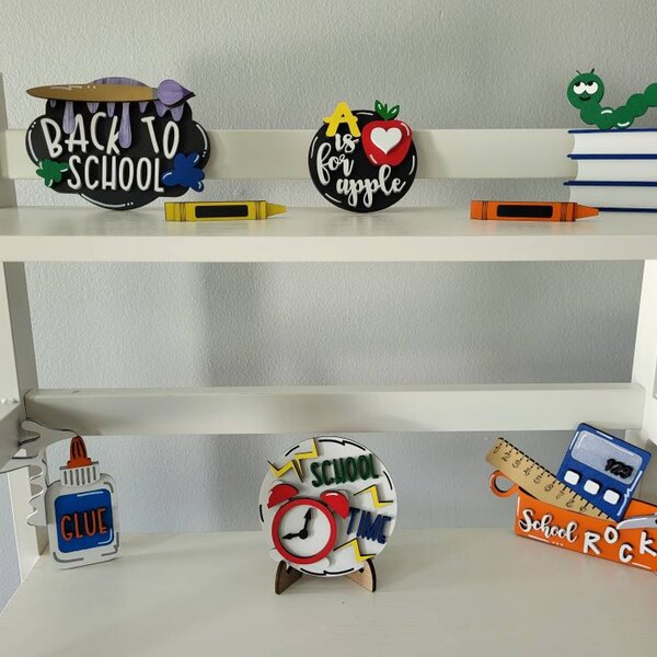 Back to School Tiered Tray | School Tiered Tray | Classroom Decor | DIY ...