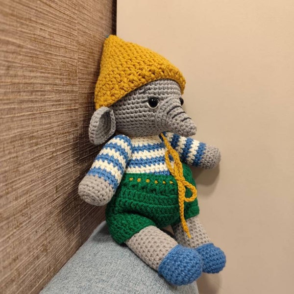 Elephant Crochet Pattern. Crochet Toy Pattern Set 2 in 1. Amigurumi ...