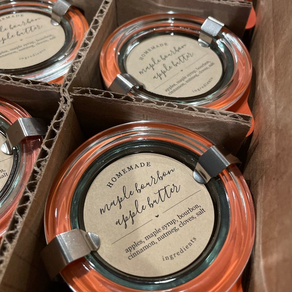 Homemade Food Label Template - Sticker / Tag, Round Printable Seal ...