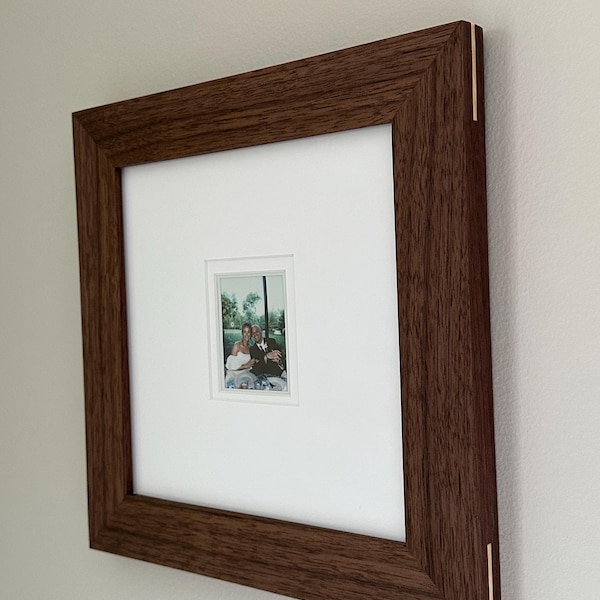 Walnut Floating Canvas Hardwood Frame, Solid Hardwood Display for ...