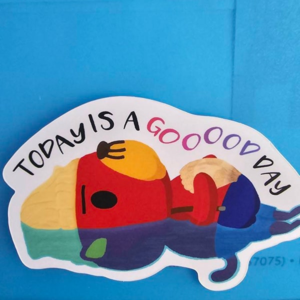 Holographic Pascal Good Day ACNH Sticker - Etsy