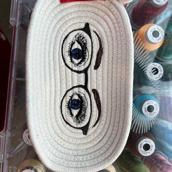 Eyeglasses Machine Embroidery Design Updated, Beautiful Eyes Watching ...