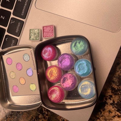 Half Shiny Fairy Dust Set for Handmade Color Shift Watercolor Paints - Etsy