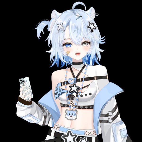 Live2dmodel Snow Leopard [premade Vtuber Model/fully Rigged/ready to ...