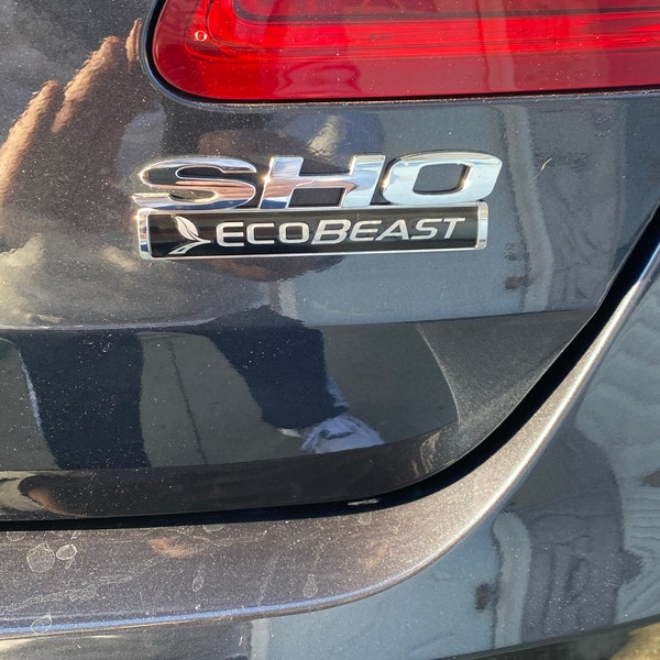 Uncoated Ford Ecobeast, Ecobeauty or Twin Turbo: (2) Emblem Ecoboost ...