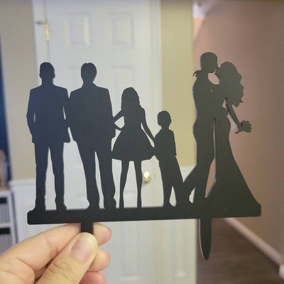 Family Cake Topper Family Wedding Family Topper Wedding - Etsy