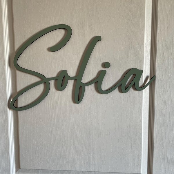 Baby Name Cutout - Nursery Name Sign - Nursery Decor - Large Custom ...