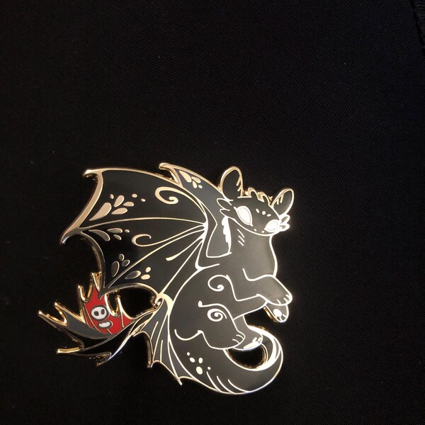 Night Furry Hard Enamel Pin - Etsy
