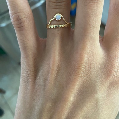 Gold Ring Stack 14k SOLID Gold Set Choose 3 Yellow Rose White - Etsy