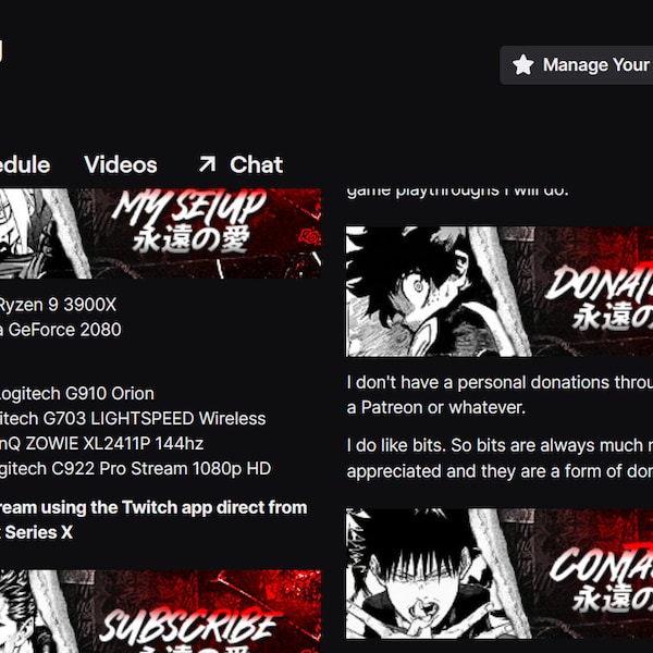 Clean Twitch Panels (x24) / Stream Panels Pack / Twitch Profile Panels ...