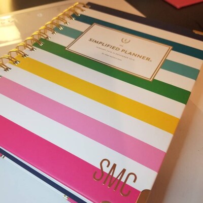 Simplified Planner Monogram Decal Sticker Weekly Simplified Planner ...