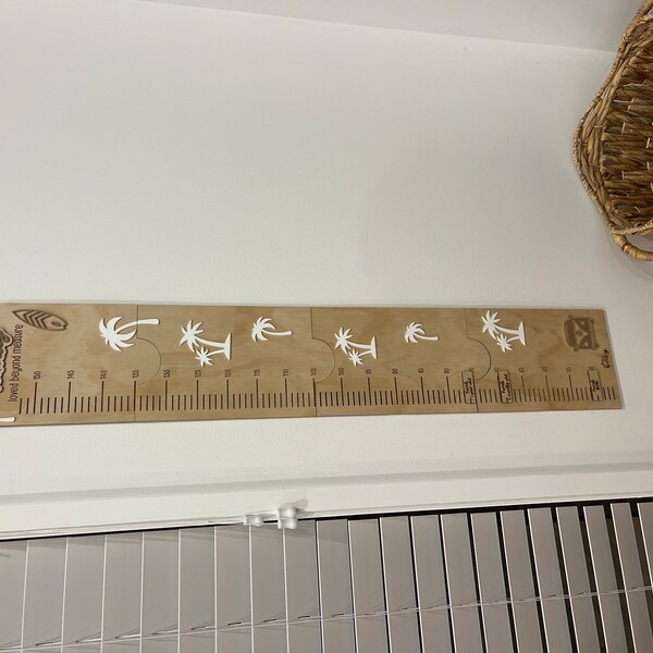 Personalised Growth Chart ON THE MOVE Custom Made Bespoke Neutral Kids ...