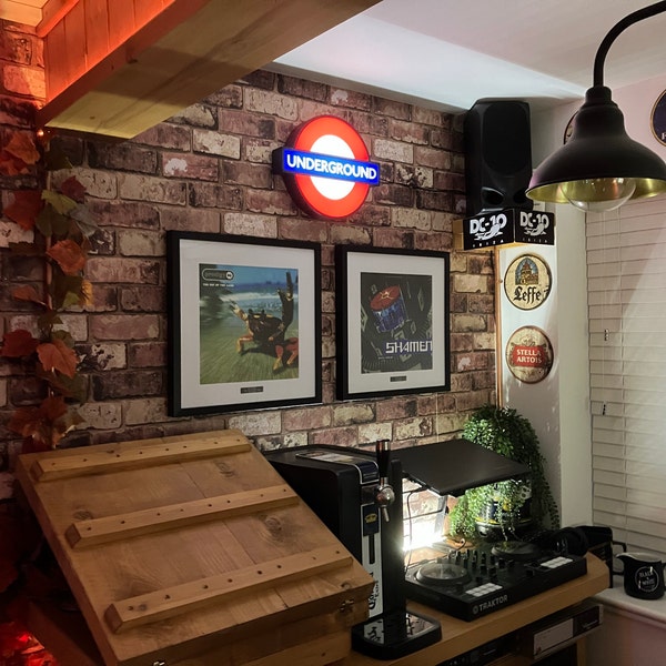 Mini Underground Lightbox 5 Inserts – London Tube LED Light, Wall Decor ...
