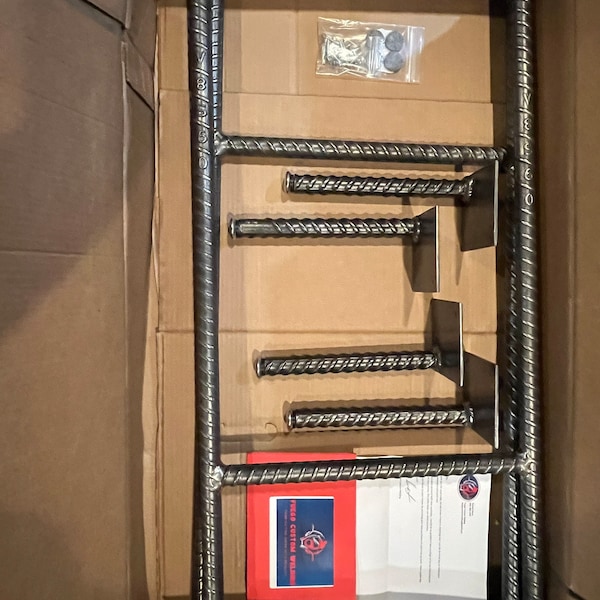 Solid 1" Round Rebar Coffee Table Leg Set of 2 -coffee Table Legs ...