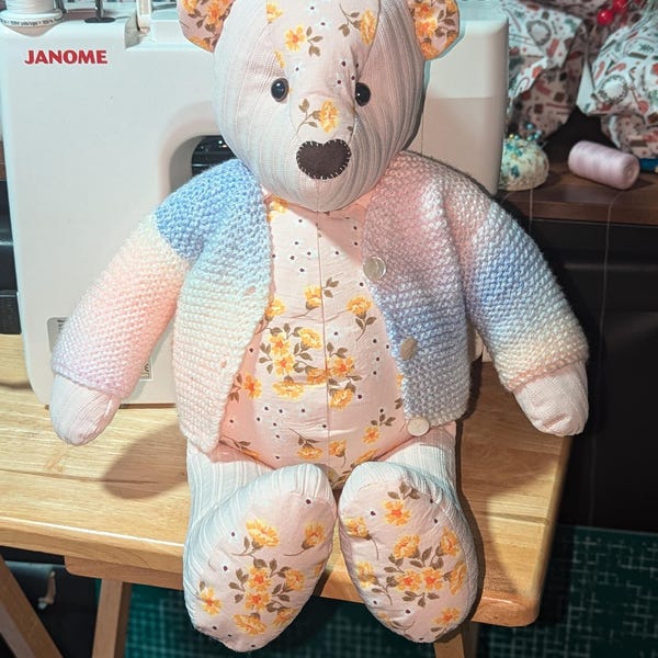 Memory Bear Pattern, Make Teddy Bear, Keepsake Bear Sewing Pattern - Etsy