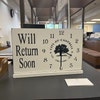 Business Sign, Will Return Clock Sign, Store Hour Sign, Custom Sign ...