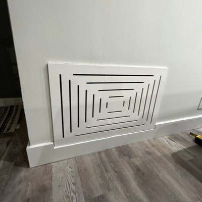 Wave MDF Radiator Cover Unfinished Radiator Cover Depth 7 - Etsy