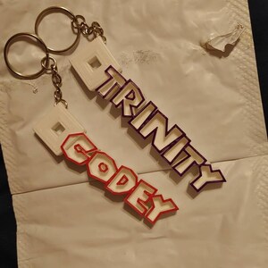 ROBLOX Personalized Custom Name Tag, Keychain, Keyring, Zipper Pull ...