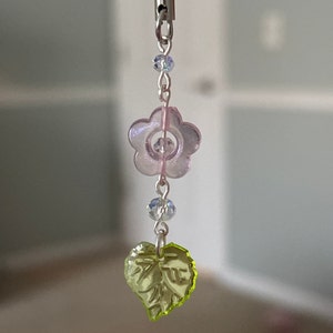 Pink Flower Phone Charm Beaded Lotus Flower Phone Strap Fairycore ...