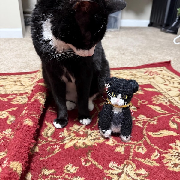 Custom Crochet Cat, Amigurumi Custom Pets, Crochet Pet Memorial, Look Alike Cat, Personalized ...
