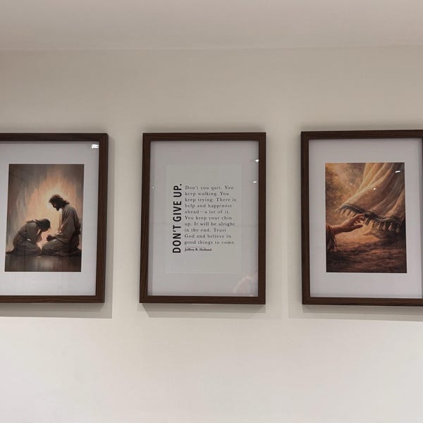 Healed Pain, Christian Wall Art, Jesus With Woman, Jesus Prints, LDS ...