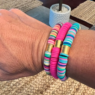 Pool Party Acrylic Bangle Bracelet Acrylic Bracelet Stack - Etsy