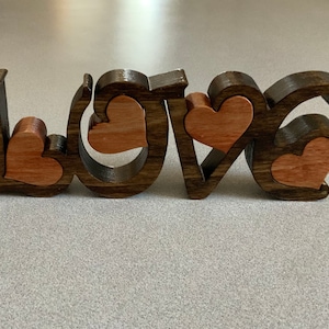 Love and Heart Scroll Saw Pattern - Etsy