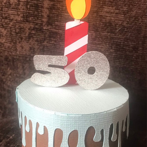 3D Birthday Cake Template | SVG PNG | PRINTABLE | and for Cutting ...