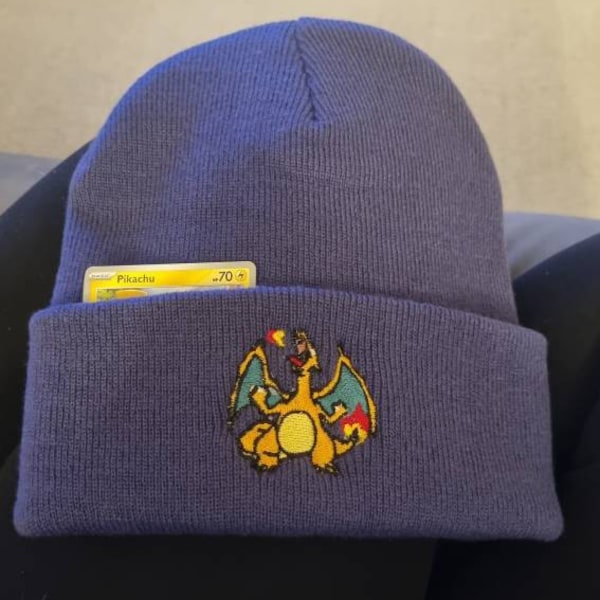 Charizard Hat Embroidered Pokemon Beanie Winter Hat Charizard Legendary Pokemon Spring Beanie ...