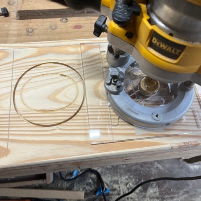Letter Router Templates clear Acrylic - Etsy