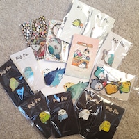 Pudgy Budgie Enamel Pin - Etsy