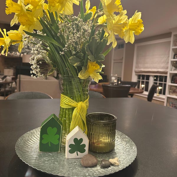 Wood Pedestal Risers, Small Plant Risers, Walnut Stained Risers , Black ...